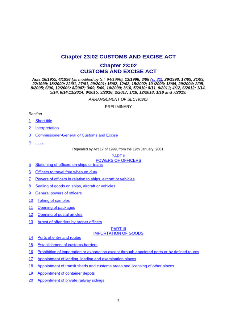 Customs Act June 2021 | PDF | Customs | Business