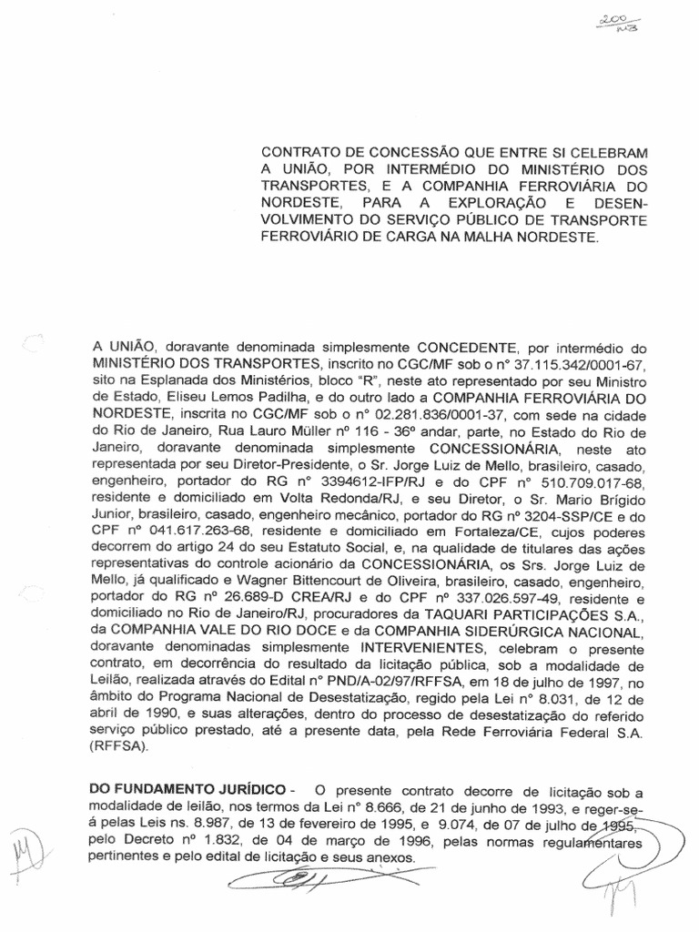 Contrato de Concessão | PDF