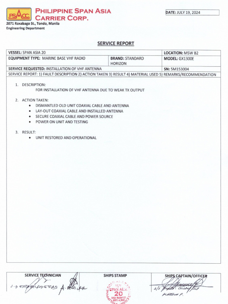 Sa20 VHF 20240719 | PDF