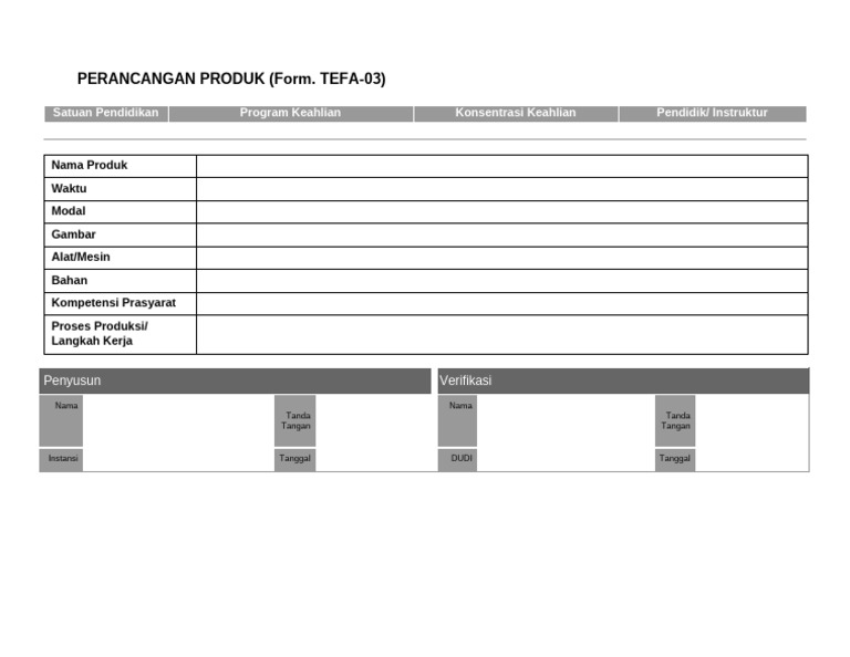Tefa-03 Perancangan Produk | PDF