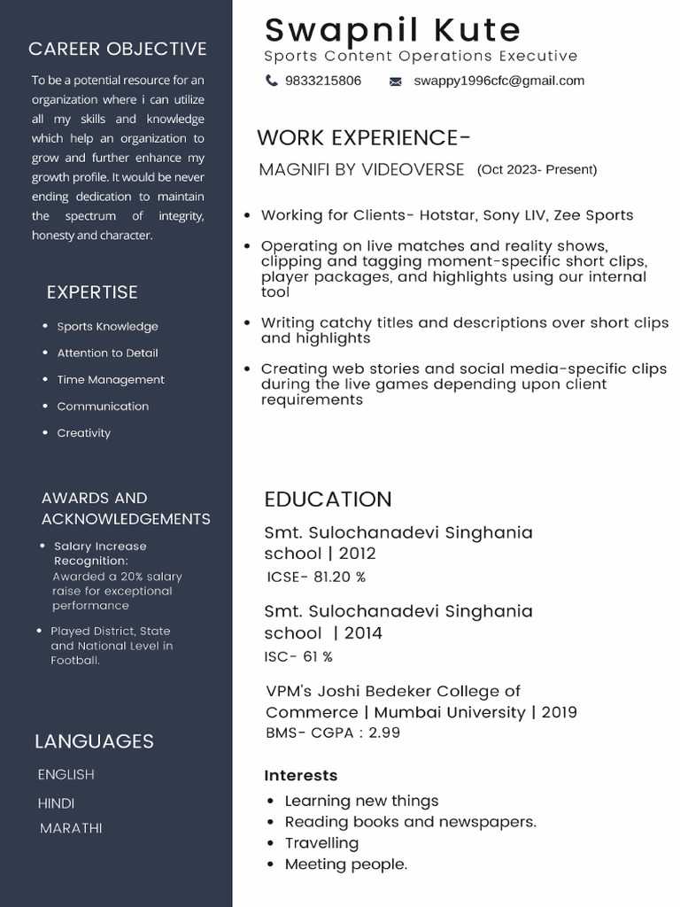 Swapnil Resume | PDF