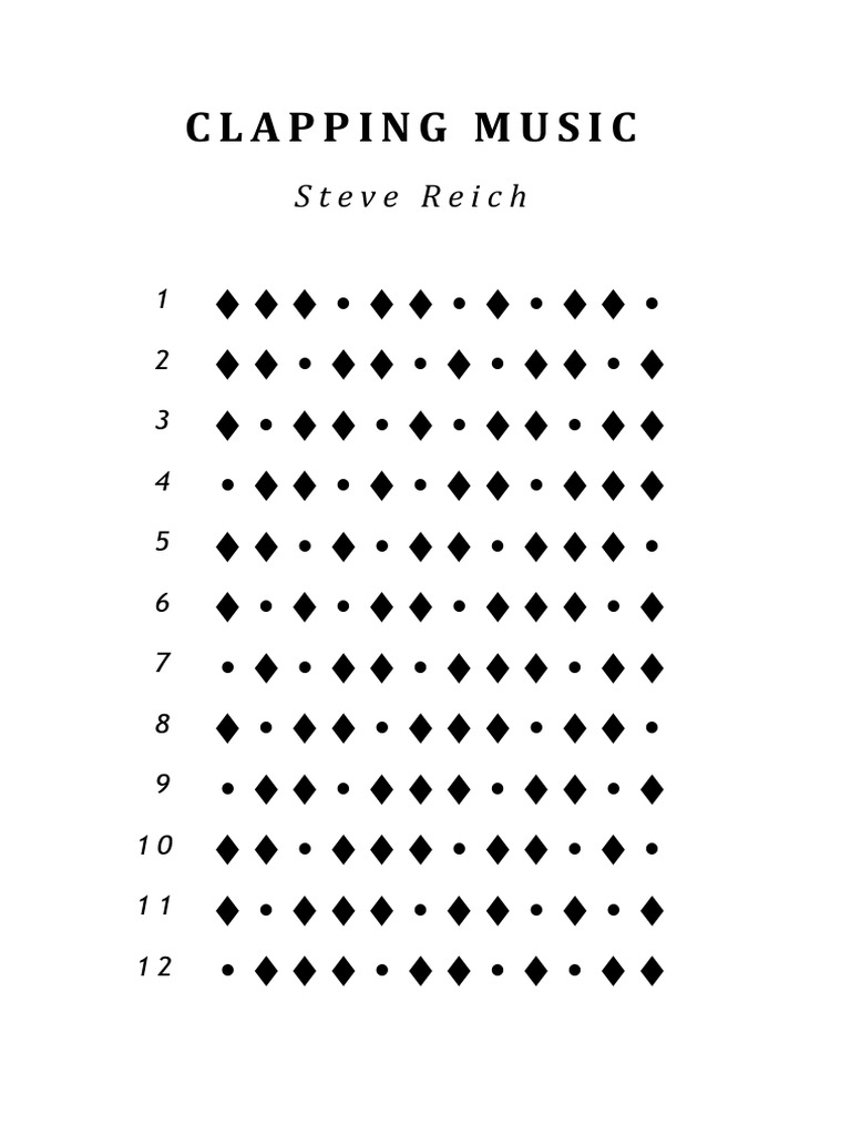 Clapping Reich | PDF