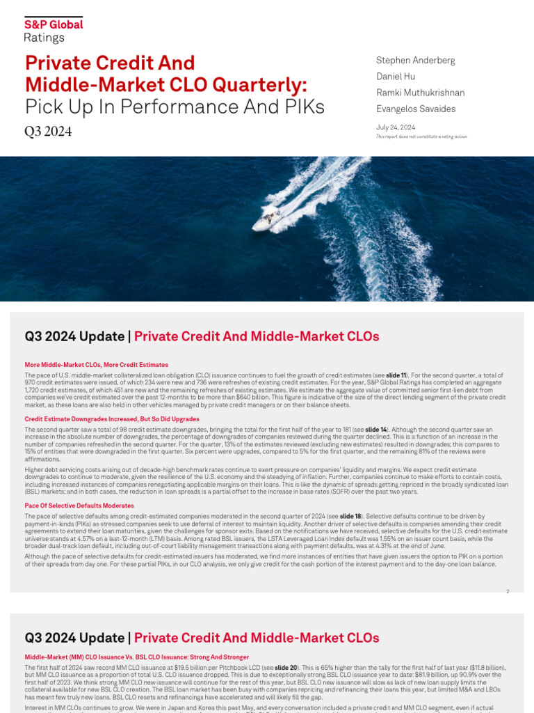 CLO Outlook S&P | PDF