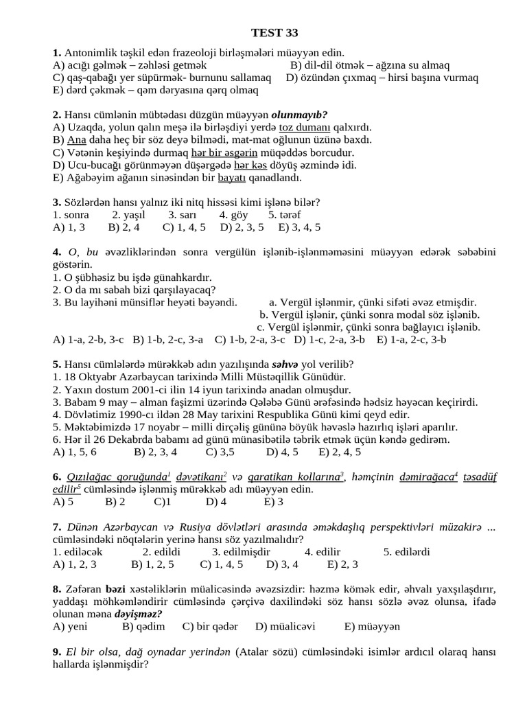 Test 33 Pdf