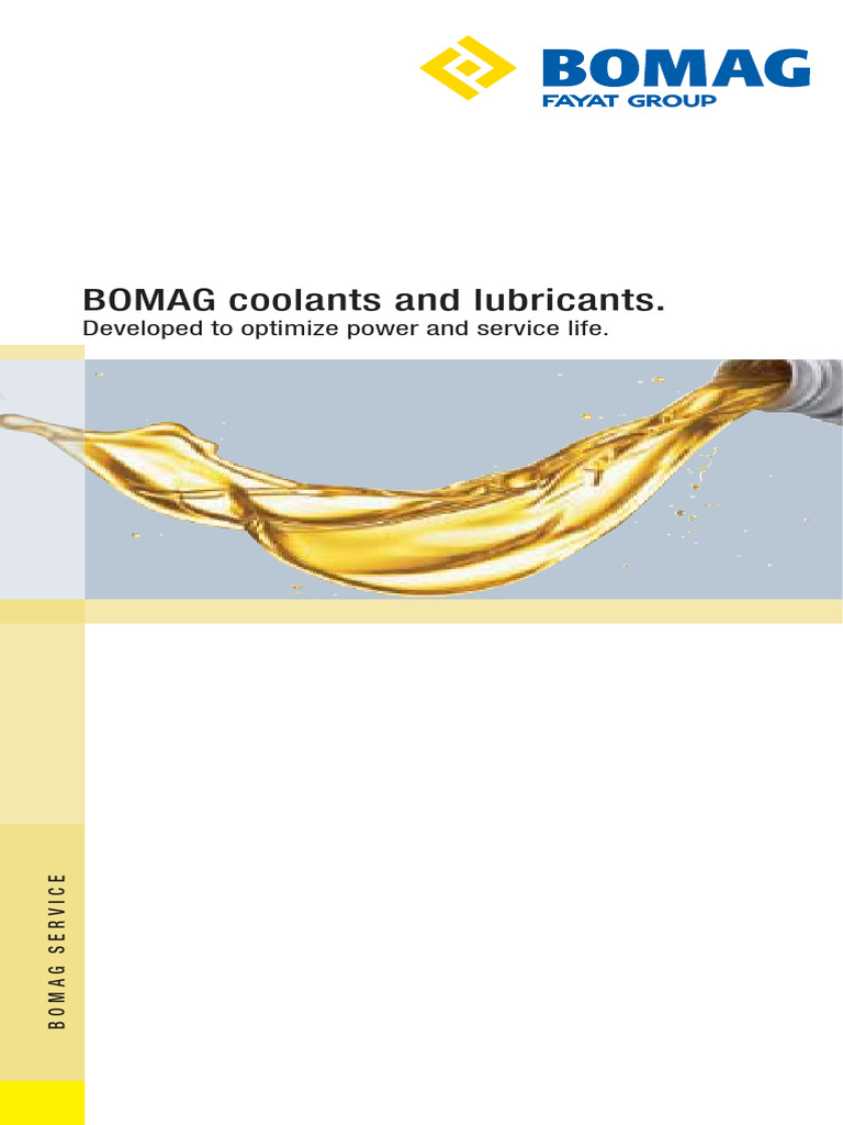 Bomag Lubricants | PDF