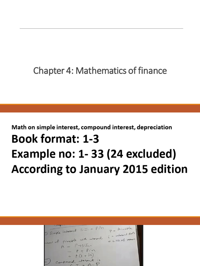 Chapter 4 - Math For Finance' With You | PDF