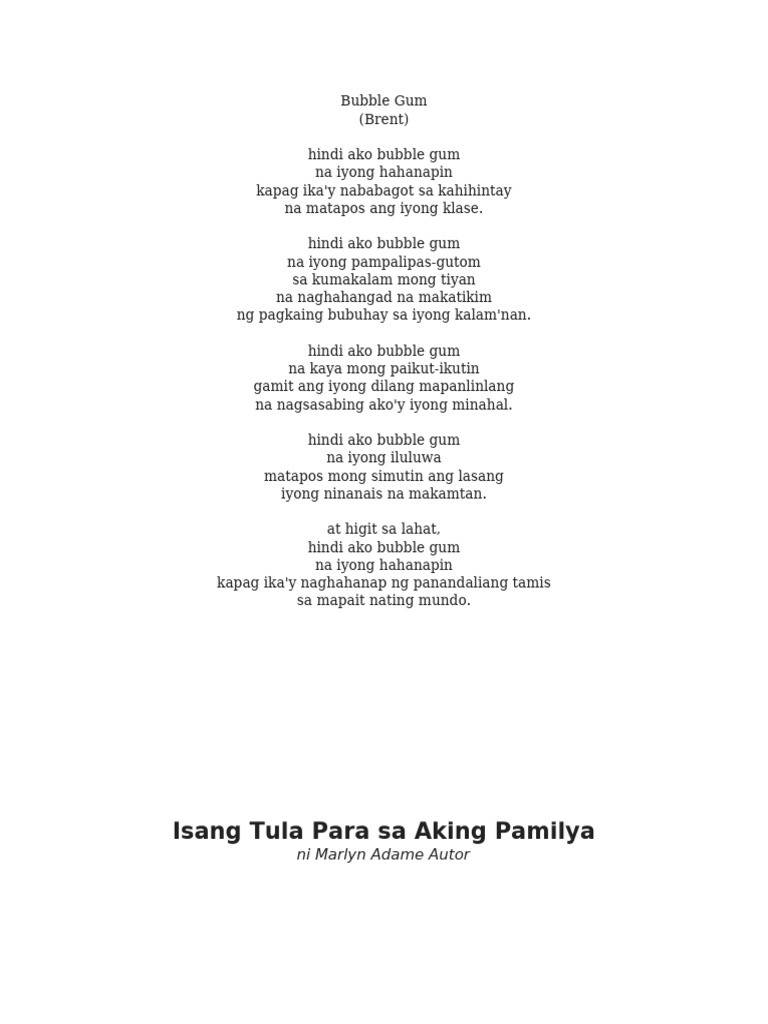 Mga Tula | PDF