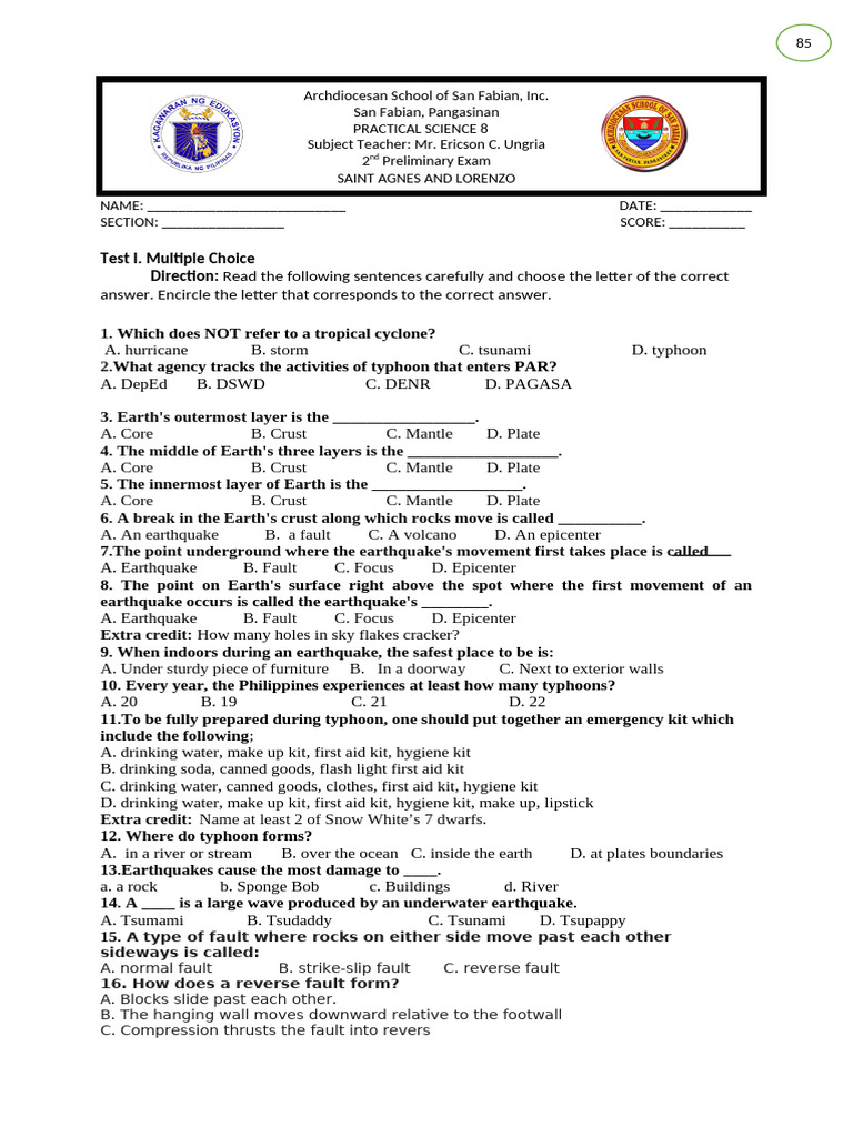 2ND Unit Test | PDF
