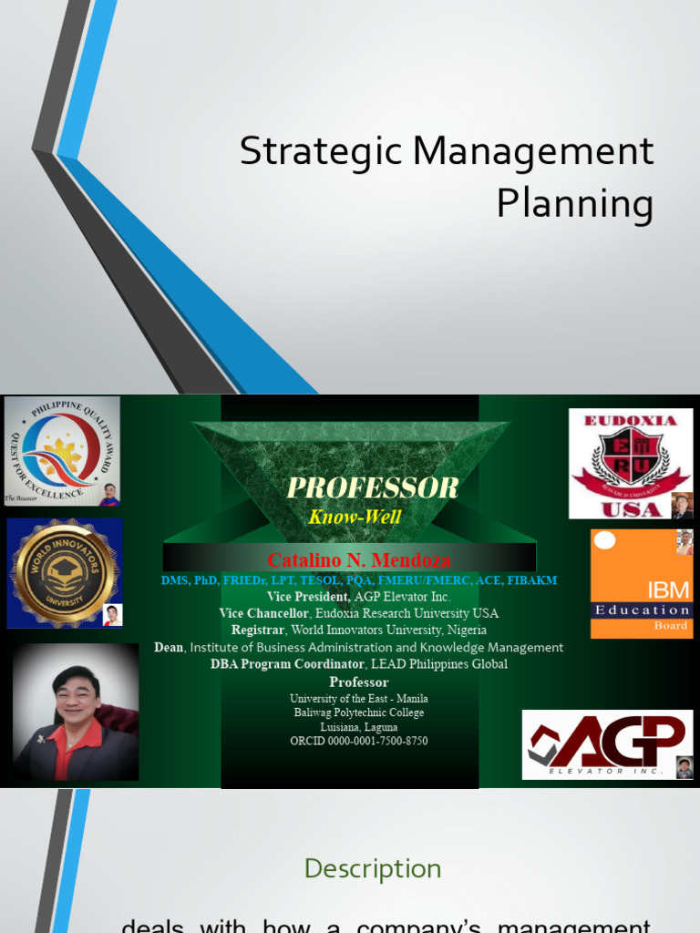 Strategic Management Planning | PDF