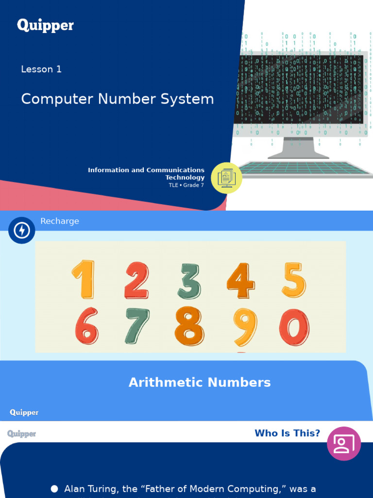 Lesson 6 - Computer Number System | PDF | Bit | Computers