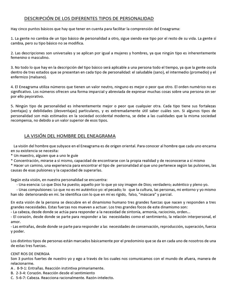 Eneagrama Completo | PDF