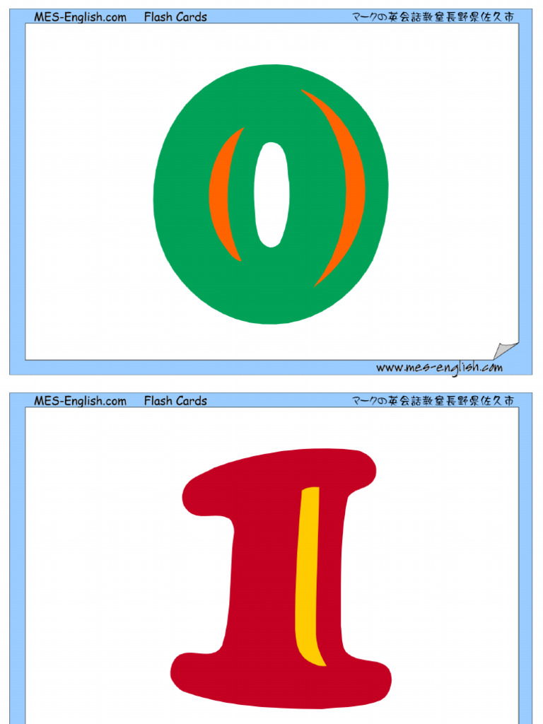 MES Flashcards - Print Page Numbers | PDF