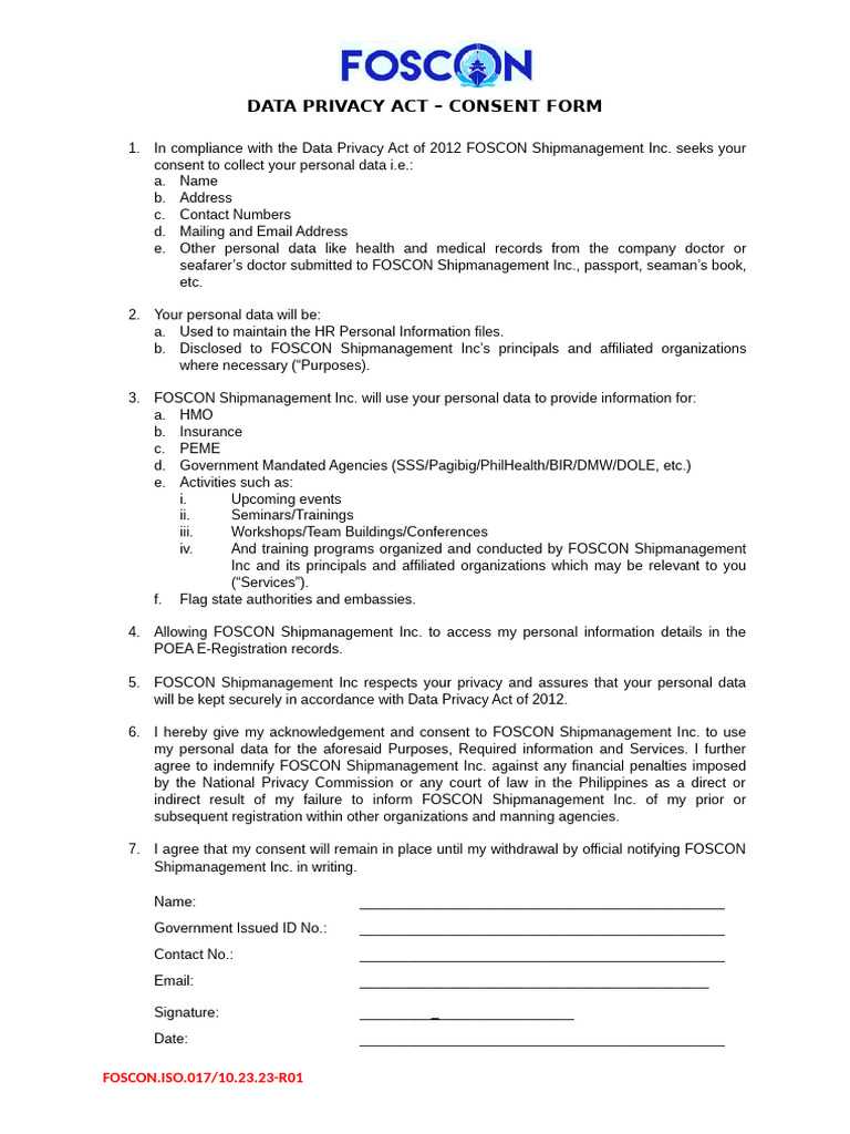 Data Privacy Act | PDF