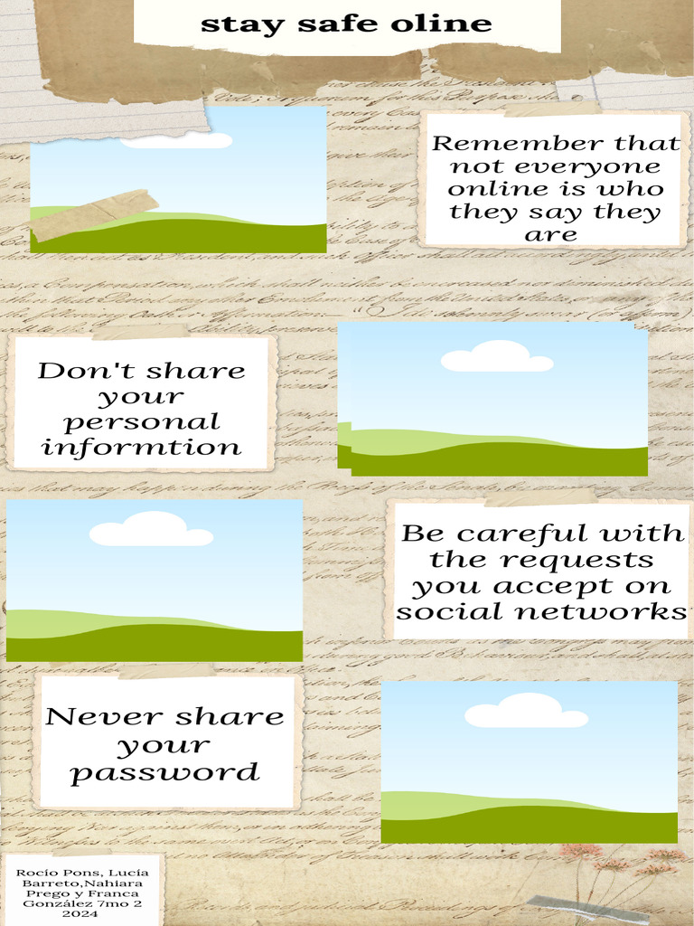 Infografía Biografía Personal Scrapbook Vintage Beis | PDF