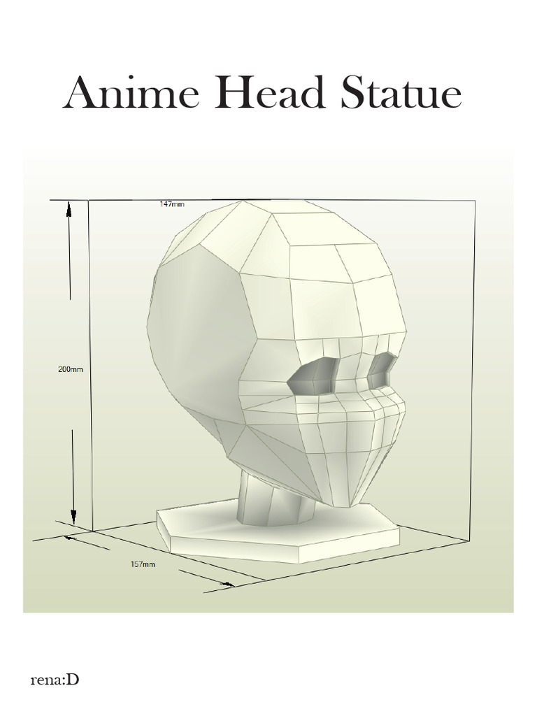 Anime Head Statue v1 | PDF