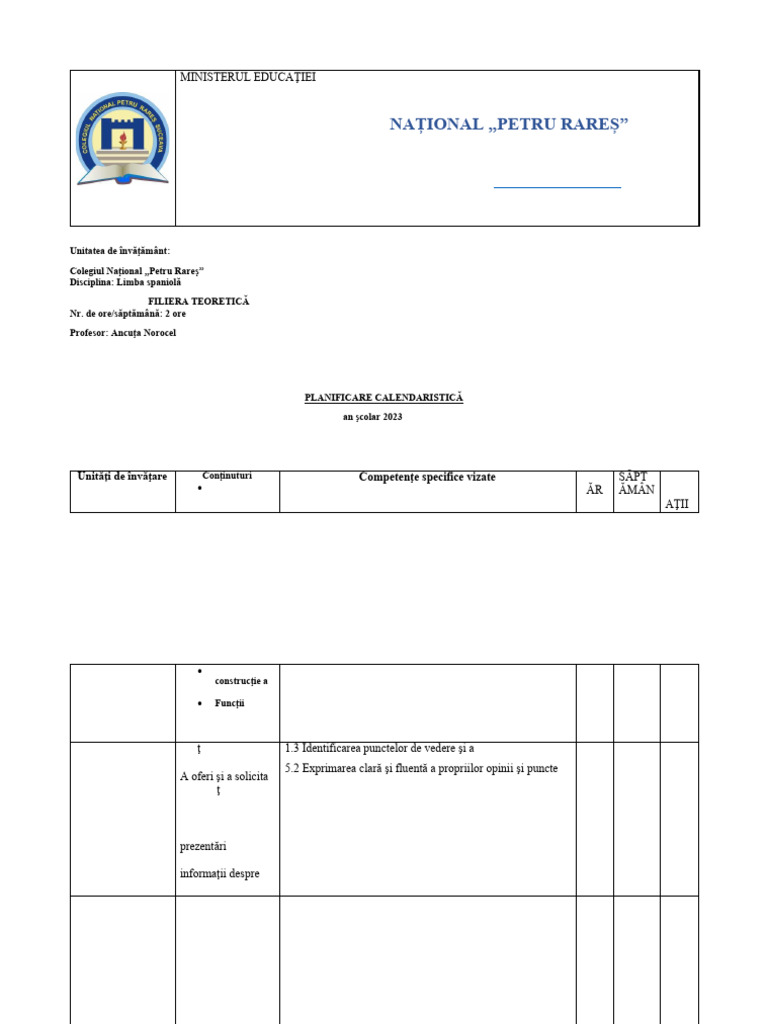 Clasa 11 Spaniola | PDF