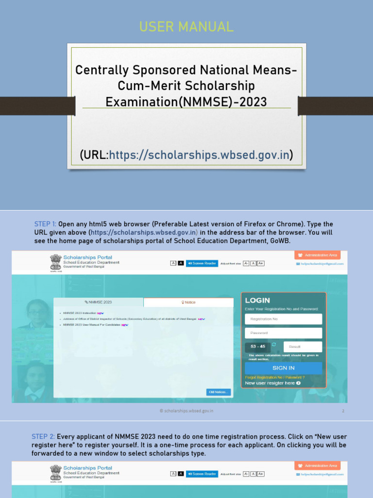 Nmmse 2023 User Manual | PDF