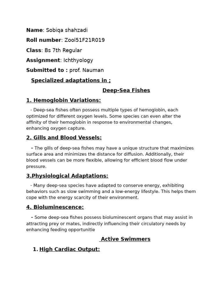 Ichthyology | PDF