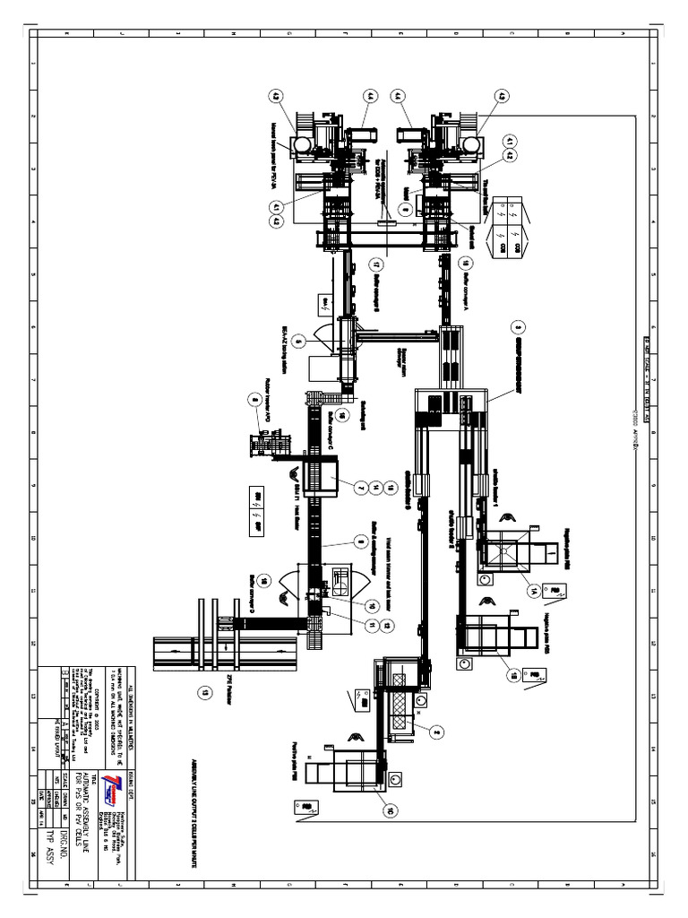 Typical Automatic Assembly Line Model | PDF