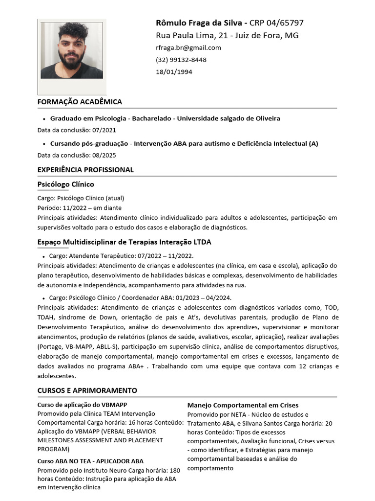 Currículo 0309 | PDF