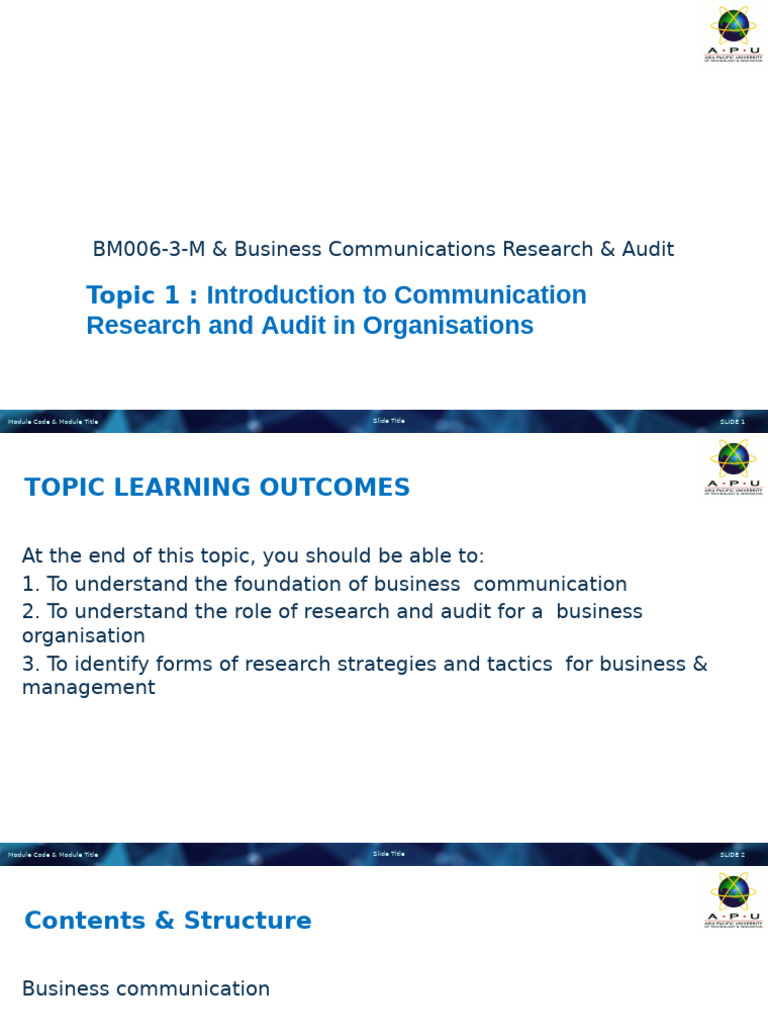 APU Lecture Slide Template - White Background - Version 2.0 (1-2) | PDF