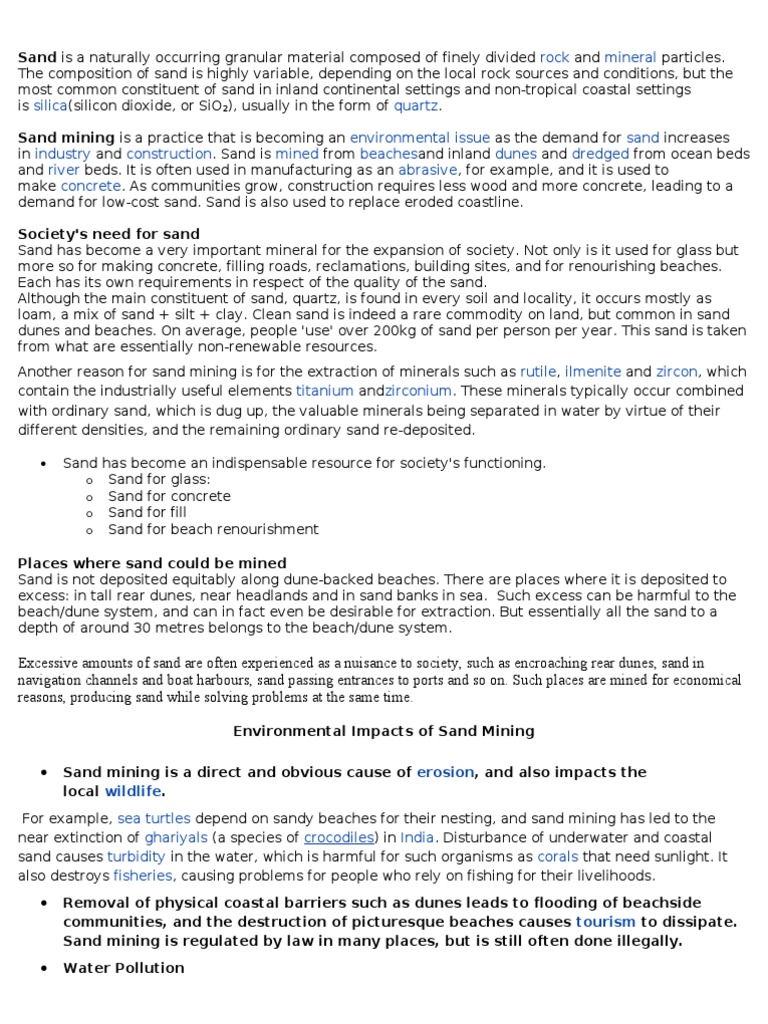 Sand | PDF | Sand | Earth Sciences