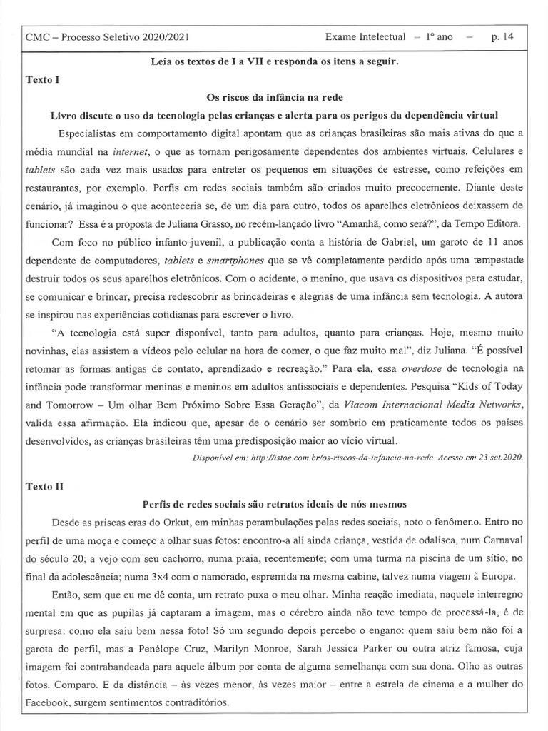 CMC 2020 2021 Portugues Medio | PDF