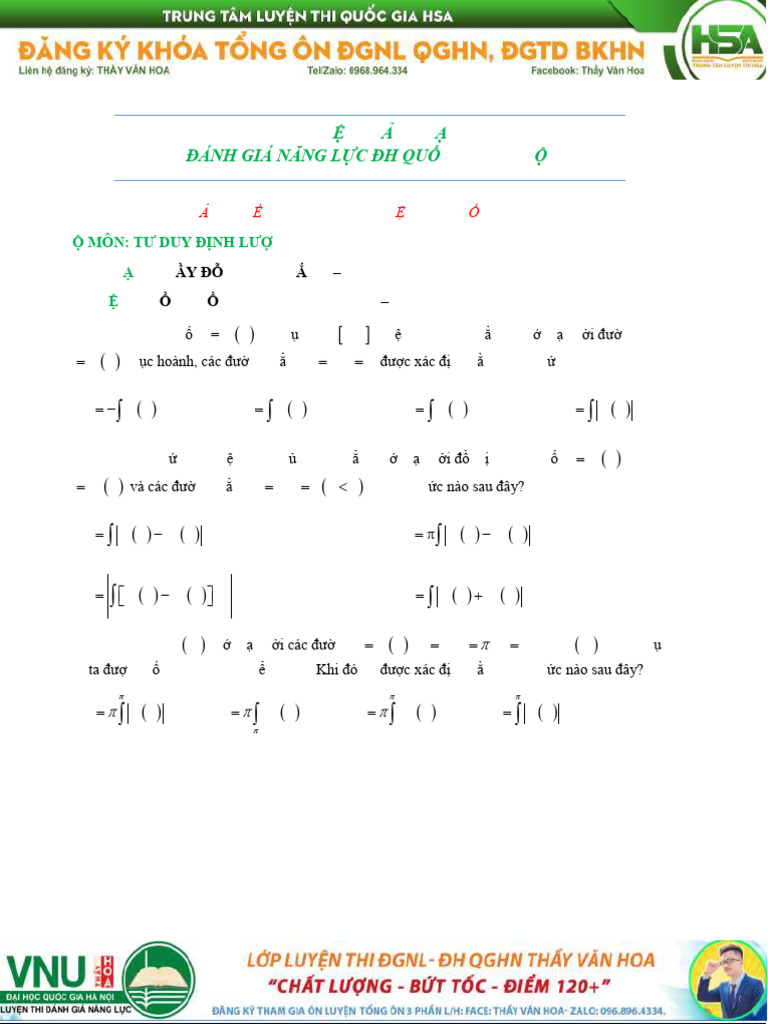 Bu I 4 - T NG Ôn Nguyên Hàm - Tích Phân (File Cách) | PDF