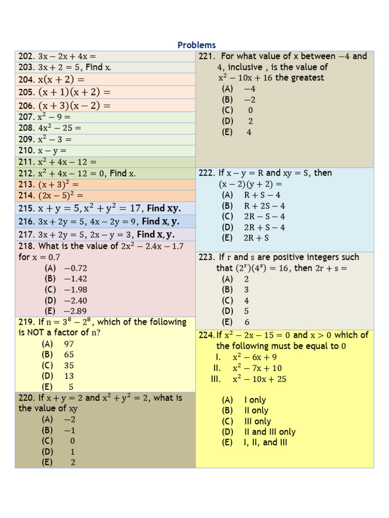Terms & Equations | PDF