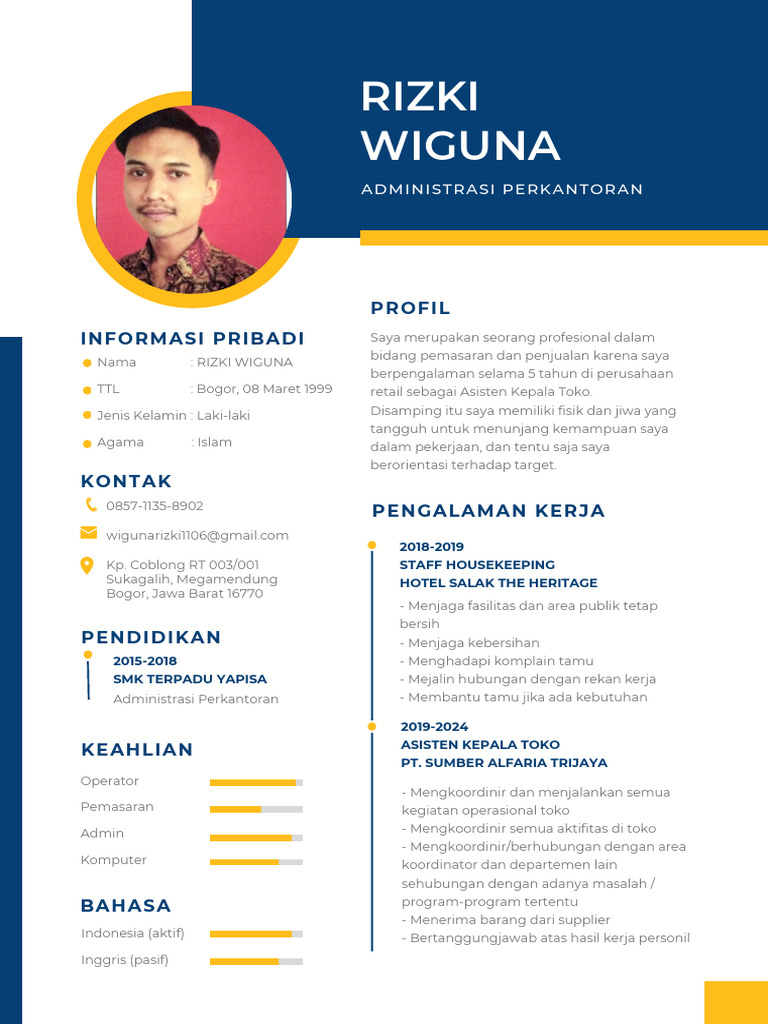 CV Rizki | PDF