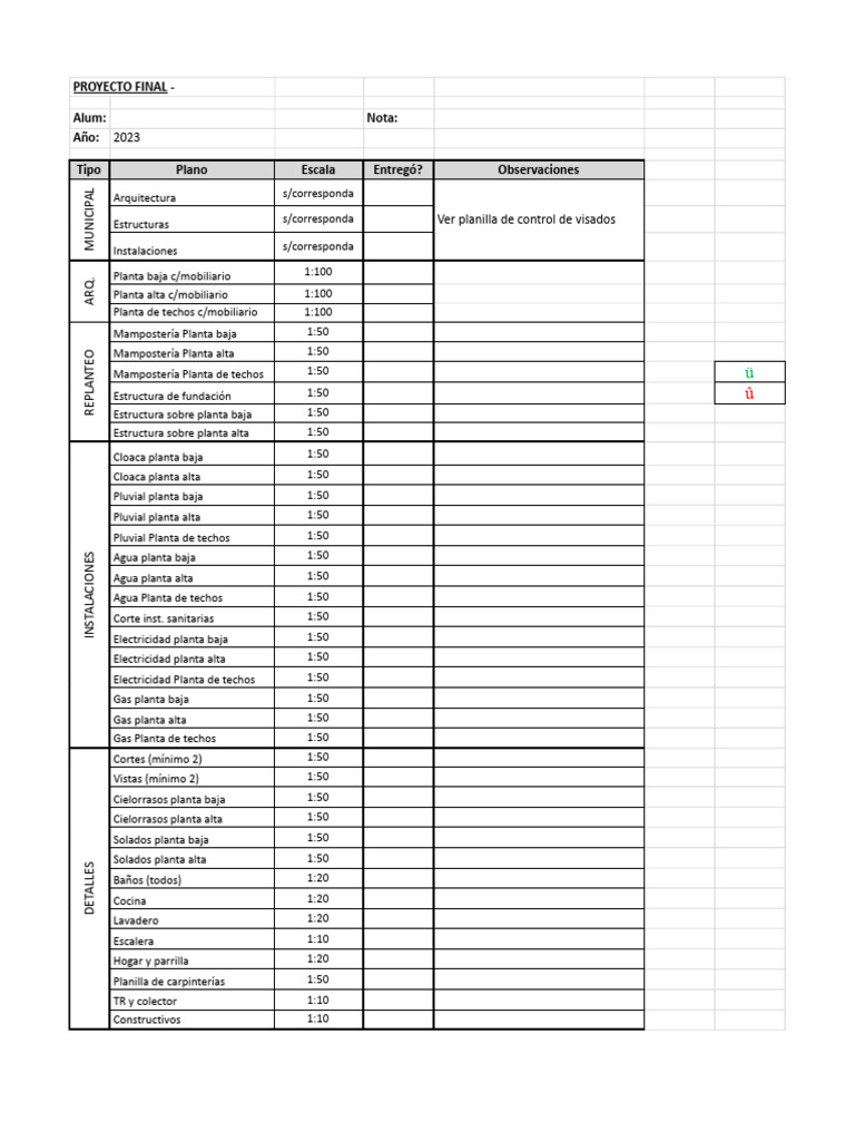 Planilla Correci-Nxlsx - 240819 - 170712 | PDF
