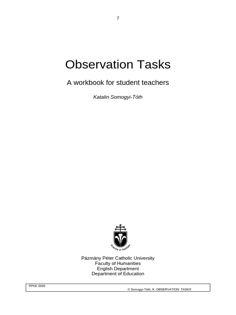 Observation Task | PDF