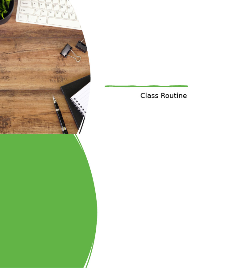 Class Routine | PDF