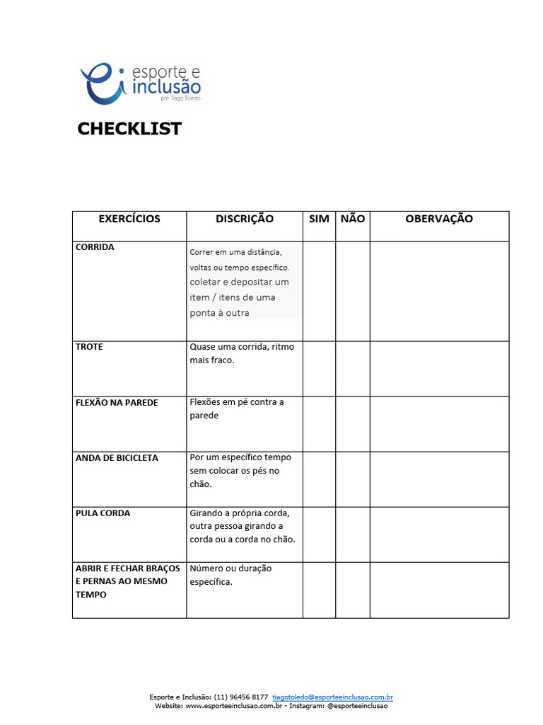 Checklist Motor | PDF