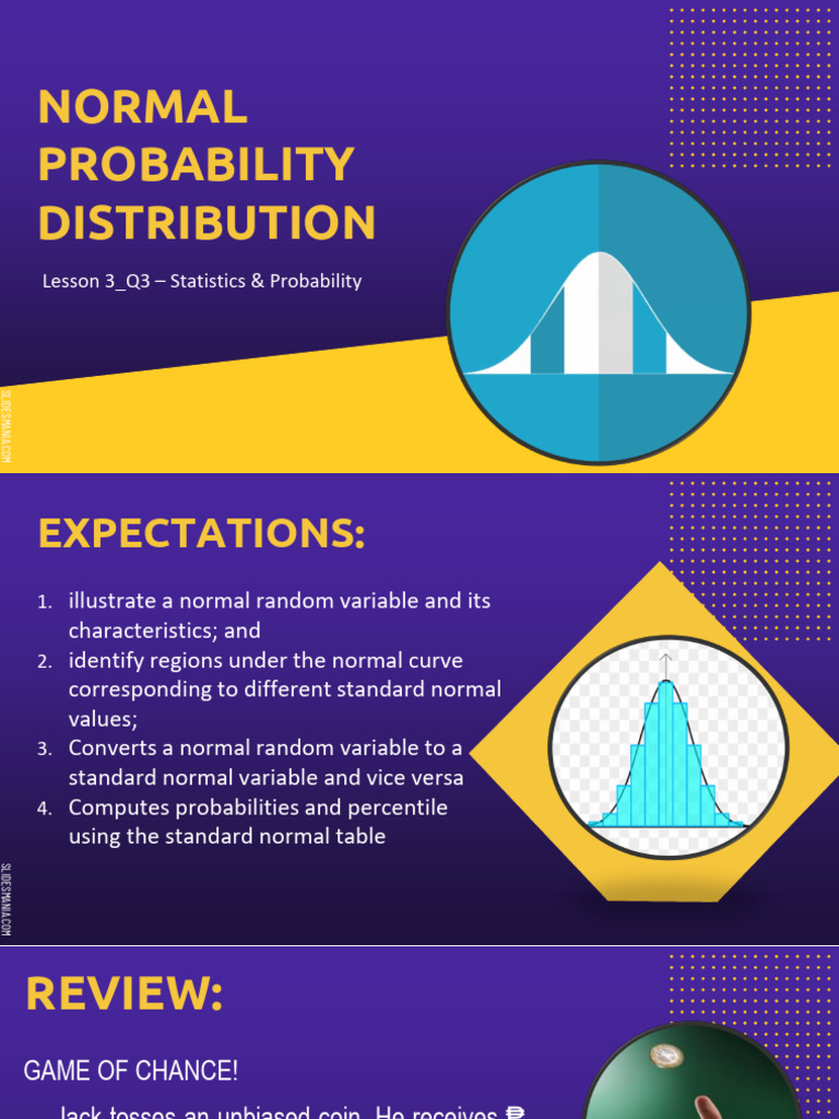 LESSON 3 - Q3 - Normal Probability Distribution1 | PDF