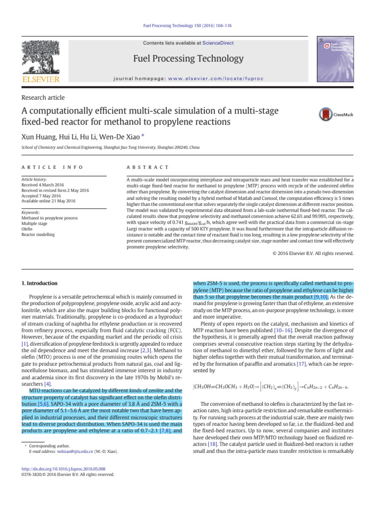 A Computationally Efficient Multi-Scale Simulation of A Multi-Stage | PDF