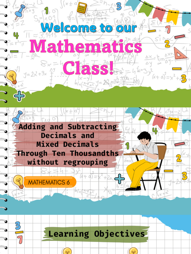 MATH6-Q1-Add and Subtract Decimals and Mixed Decimals Without ...