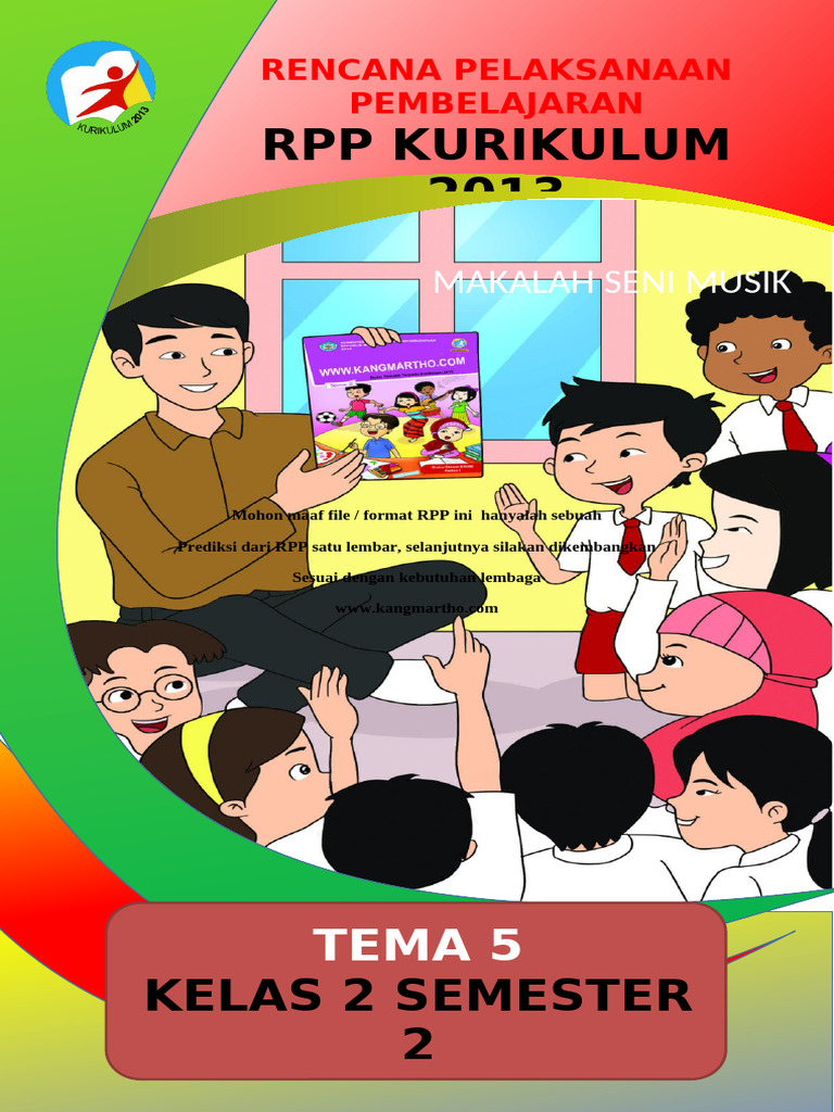 RPP Kelas 2 Tema 5 1 Lembar | PDF