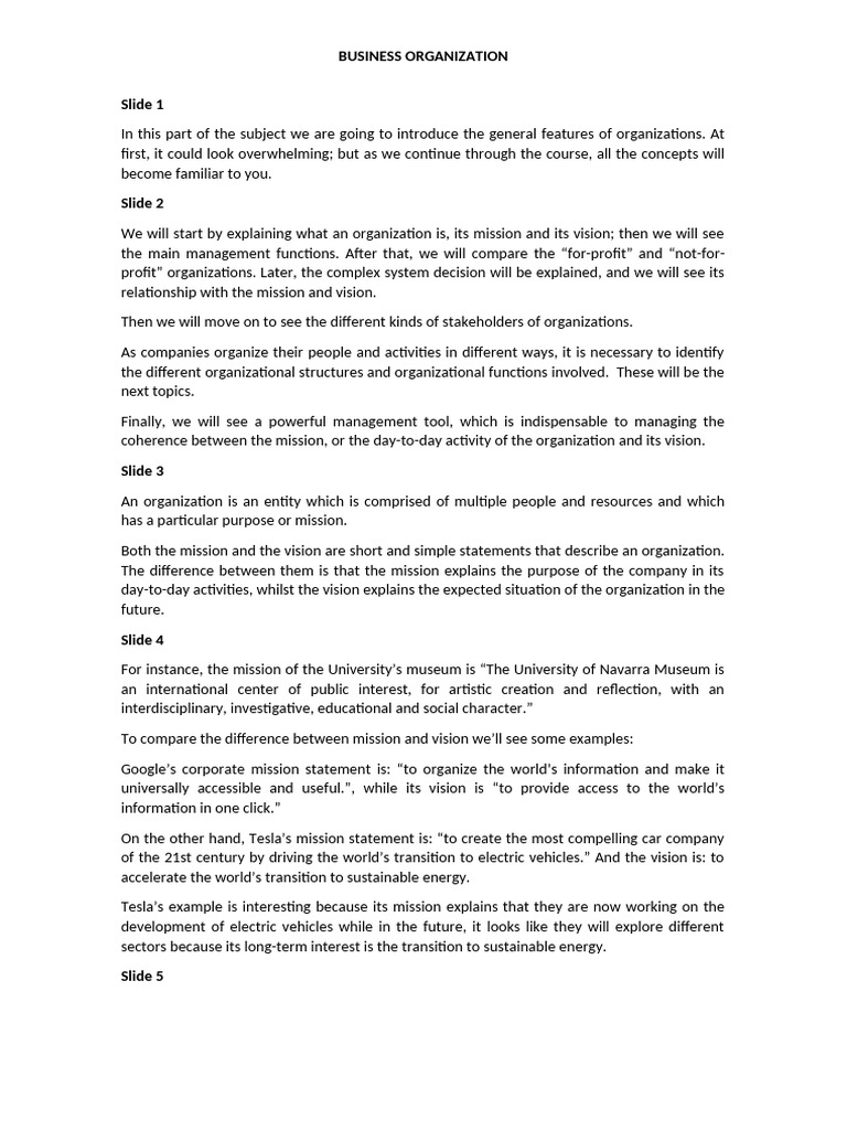 01 FK Script Business Organization | PDF