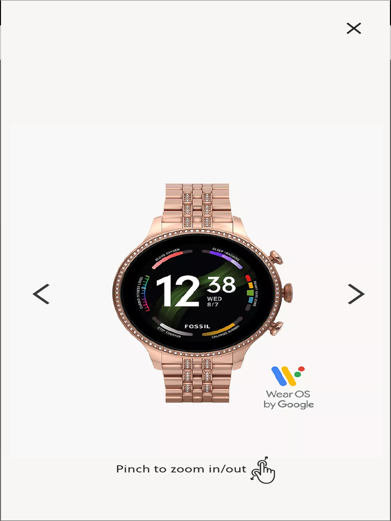 Gen 6 Smartwatch Rose Gold-Tone Stainless Steel - FTW6077 - Fossil | PDF
