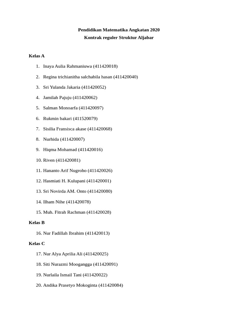 Struktur Aljabar | PDF