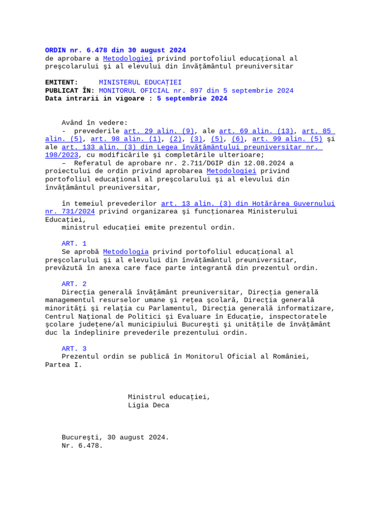 Portofoliu Educational Elev 1 | PDF