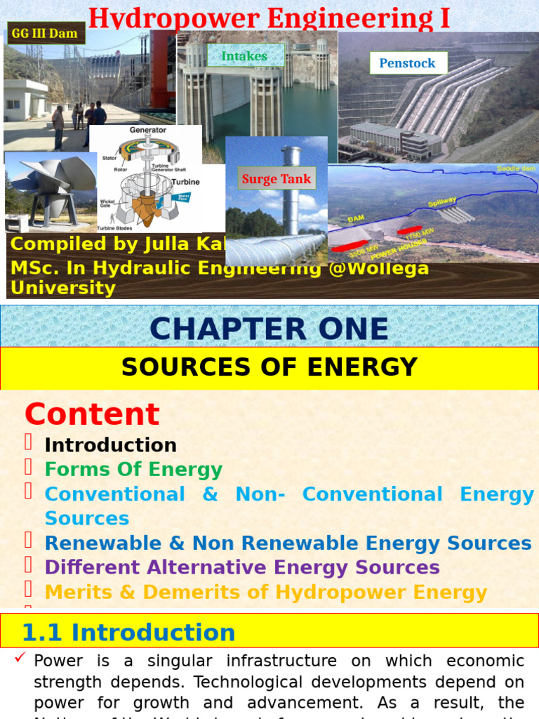 Chapter 1 Sources of Energy | PDF
