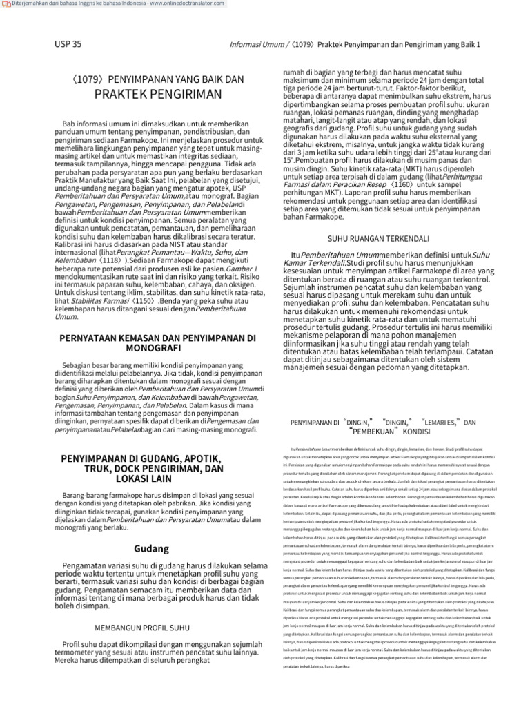 usp-35-1079GoodStorageShip en Id | PDF