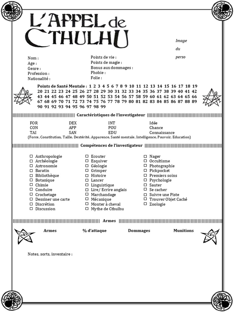 Fiche Perso | PDF