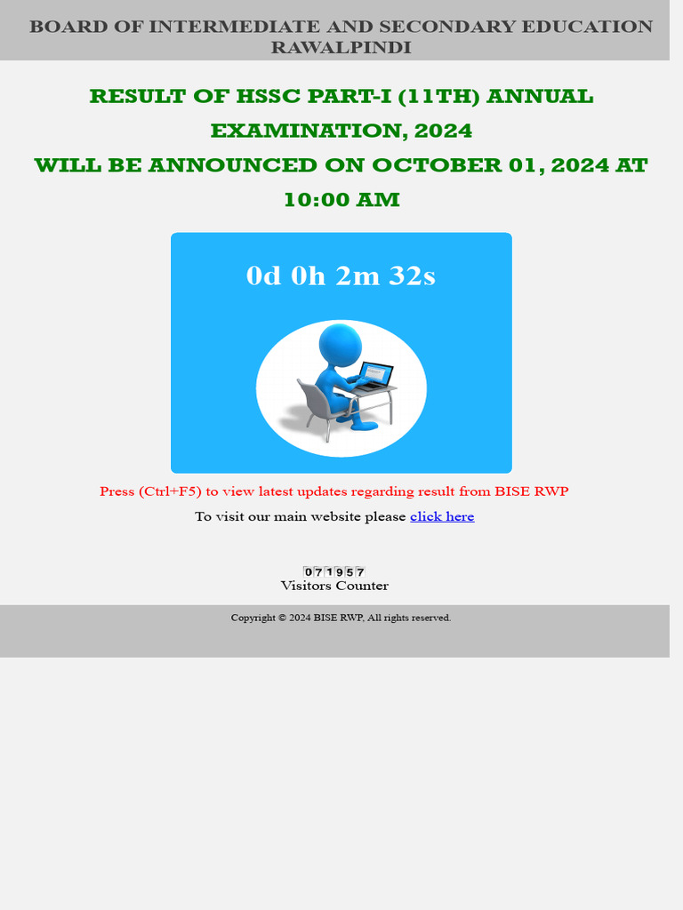 Result of HSSC PART-I (11TH) ANNUAL EXAMINATION, 2024 - Board of ...