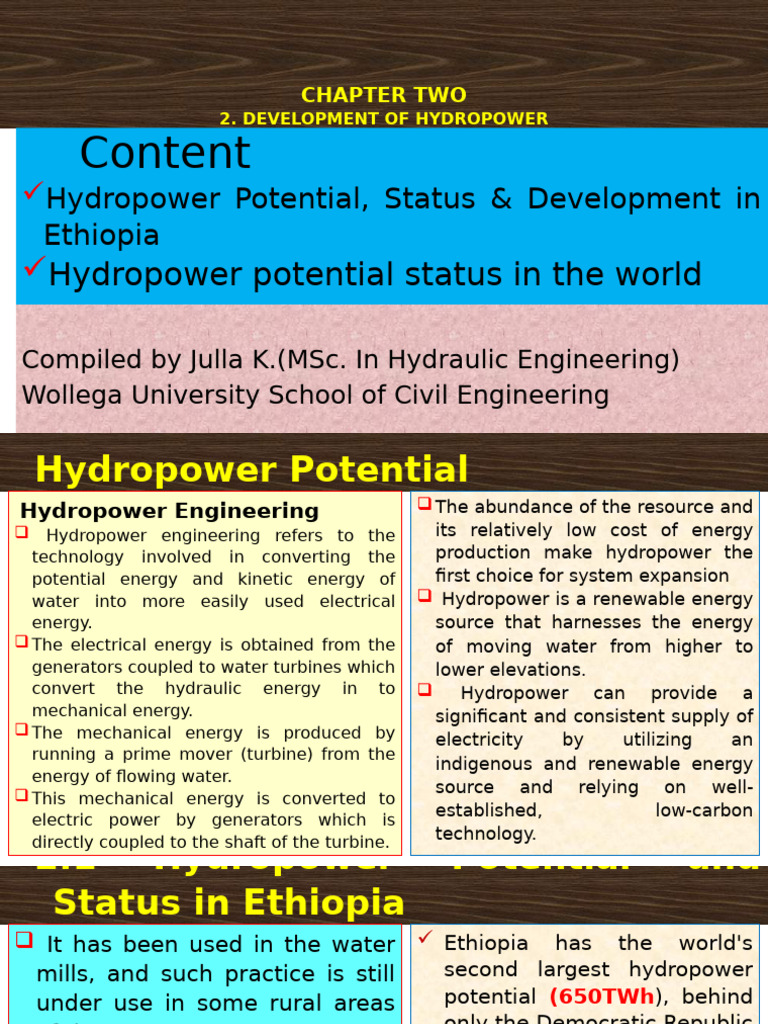 Chapter 2 Development of Hydropower | PDF