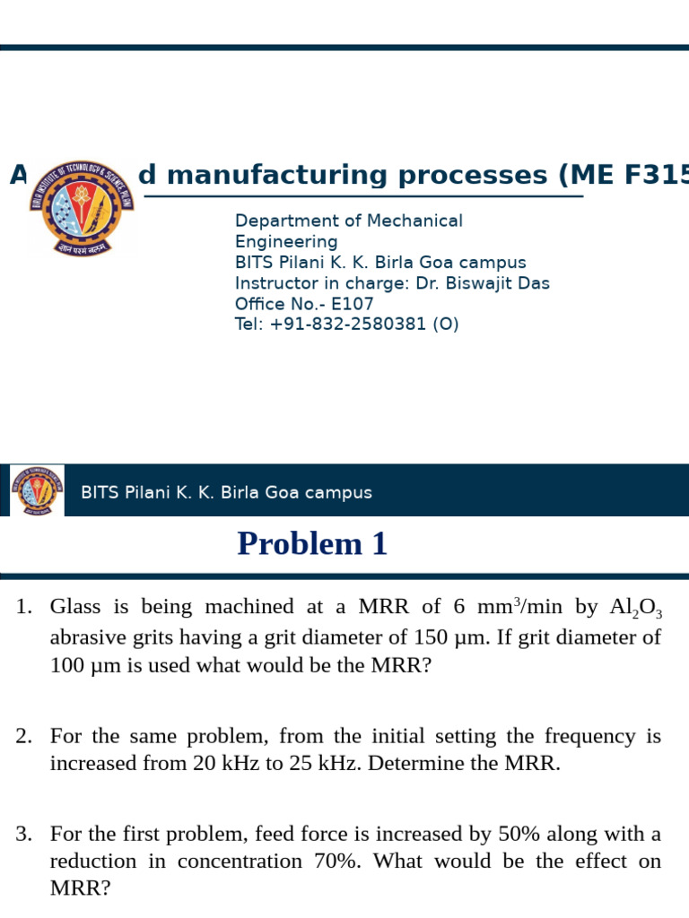 Lecture 15 - Problems On USM | PDF