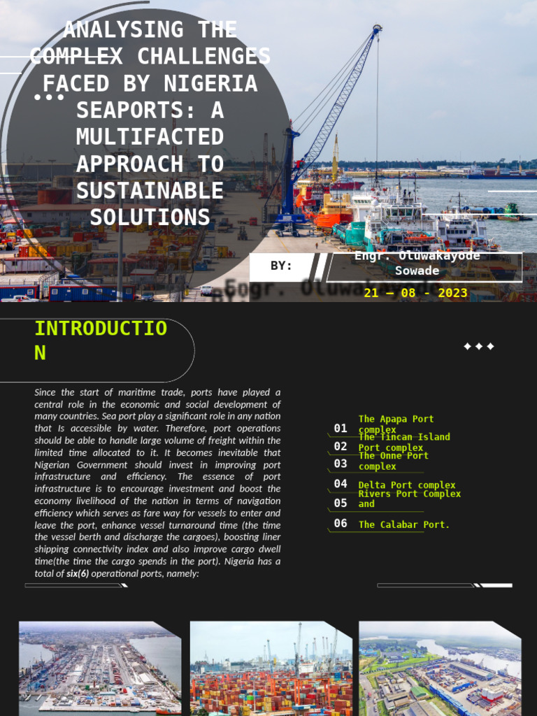 Analysing The Complex Challenges Faced by Nigeria Seaports A ...