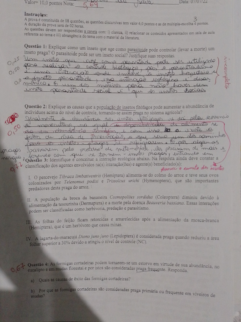 Prova 2 Ento Geral | PDF